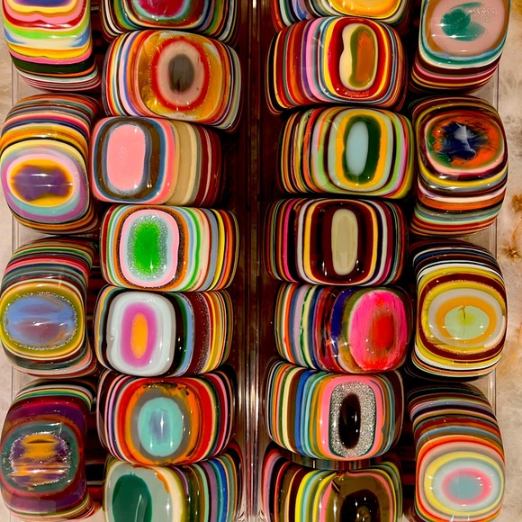 Sobral | Jewelry | Sobral Pop Art Bullseye Resin Bangles Authentic ...